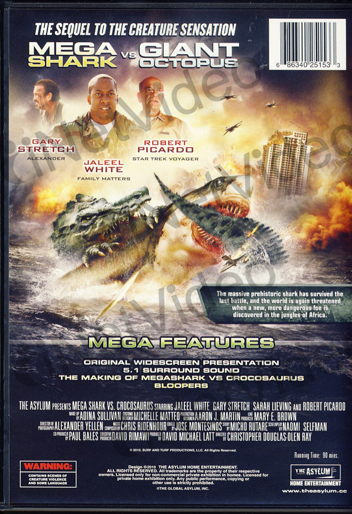 Mega Shark Vs Crocosaurus Poster
