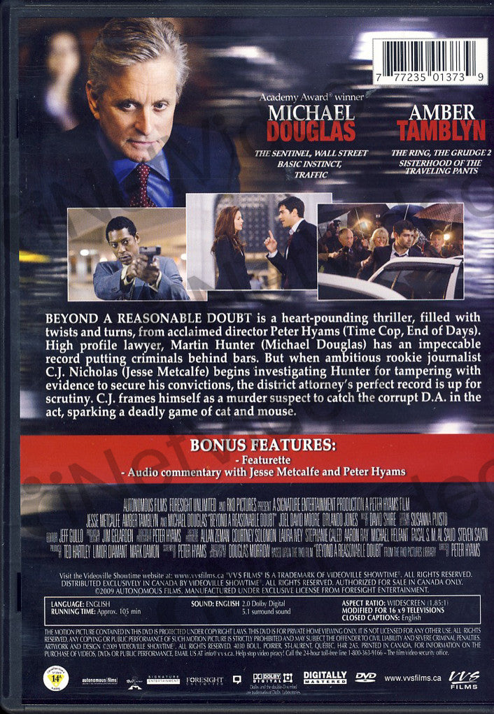 Reasonable Doubt Dvd Cover