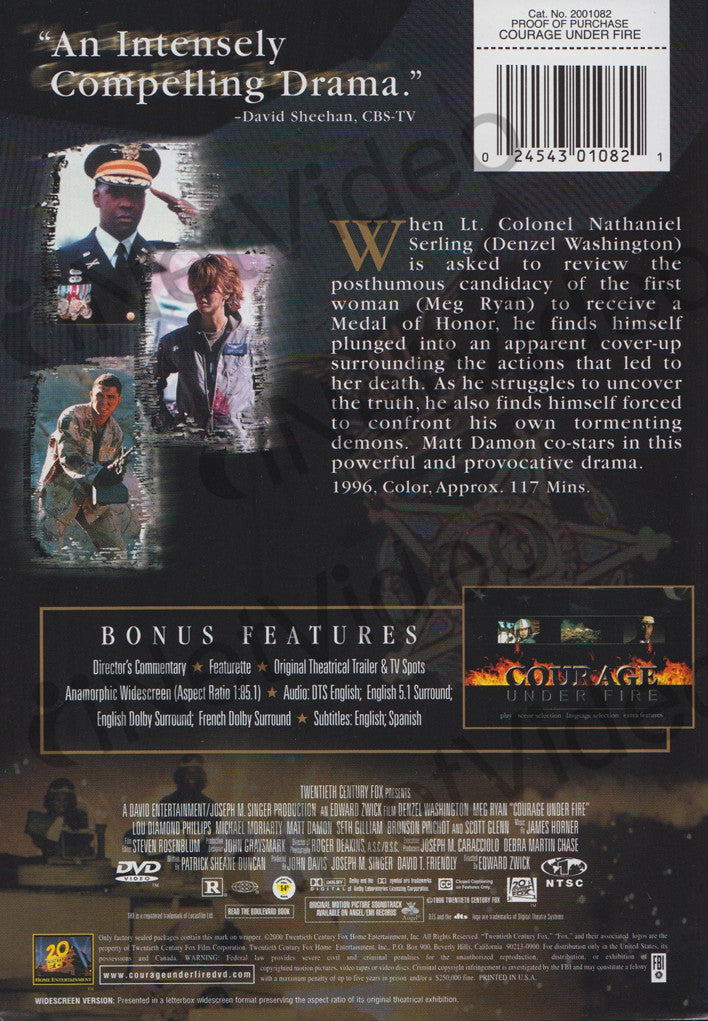 Courage Under Fire Poster
