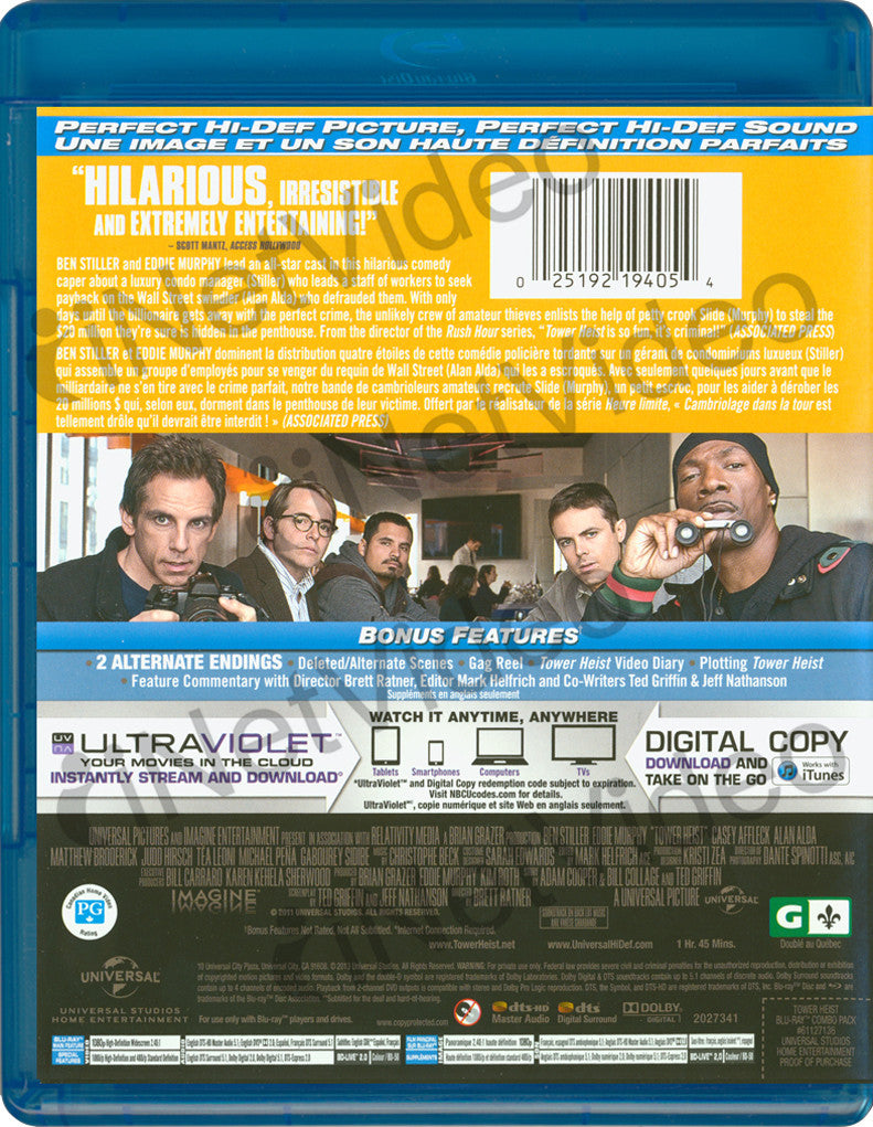 Tower Heist Dvd Cover