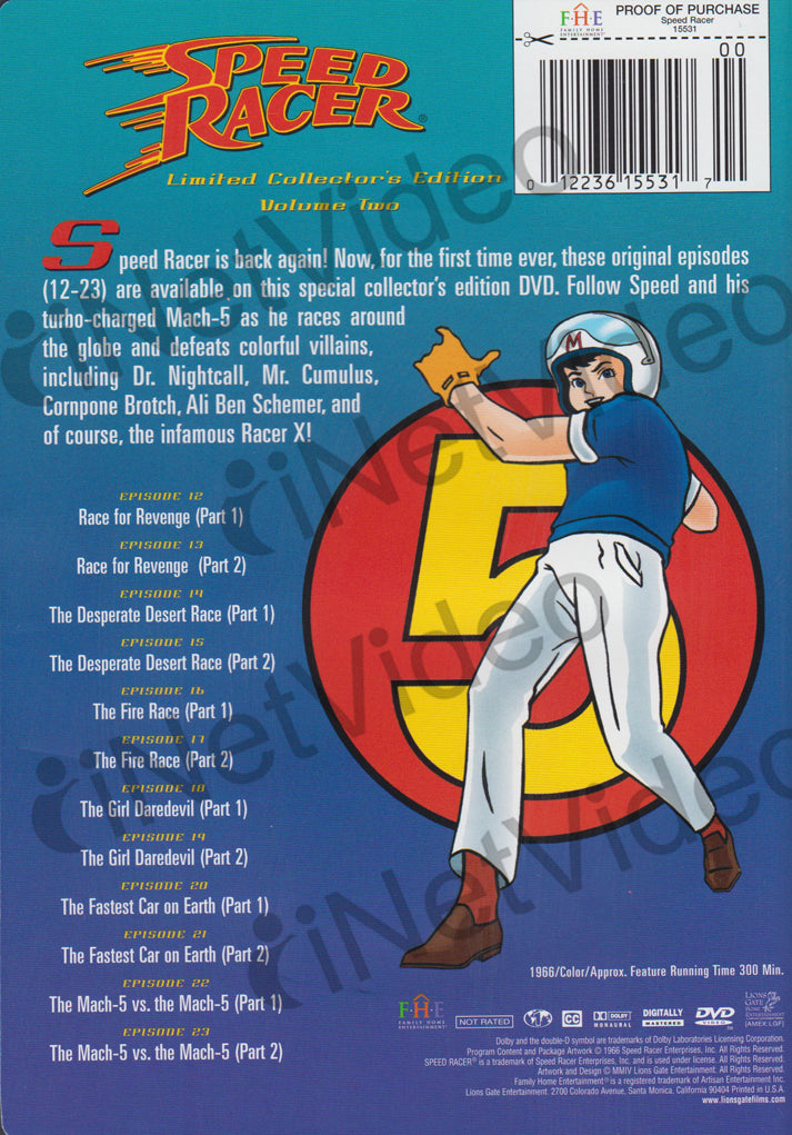 Speed Racer Dvd Cover