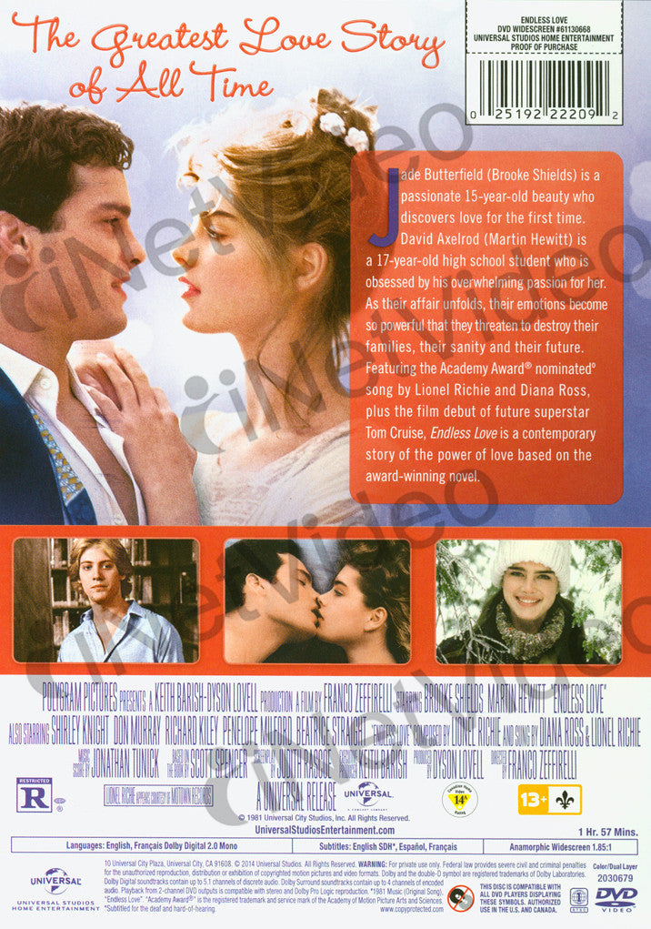 Endless Love Dvd Cover