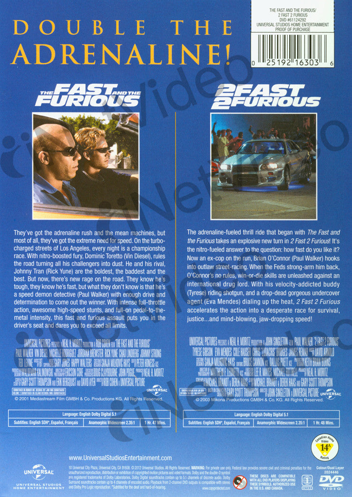 Fast And Furious 2 Dvd Cover