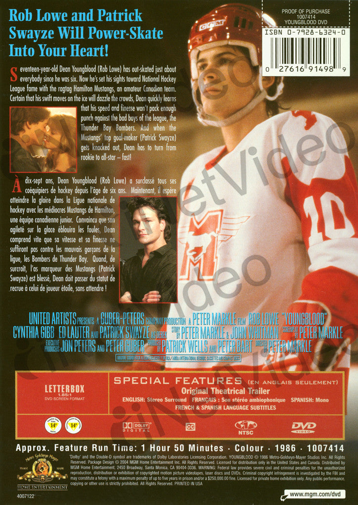 Rob Lowe Youngblood Poster