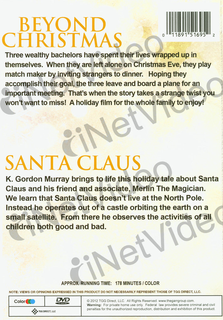 Beyond Christmas & Santa Claus (Christmas Double Feature) on DVD Movie