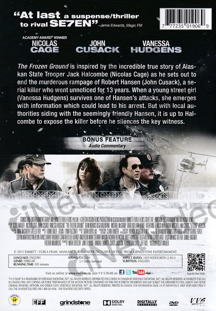 The Frozen Ground Dvd Cover
