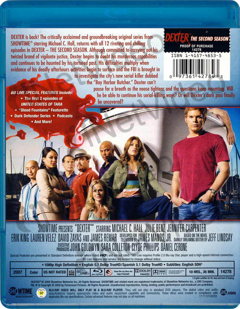 Dexter - Season 2 (Blu-ray) on BLU-RAY Movie