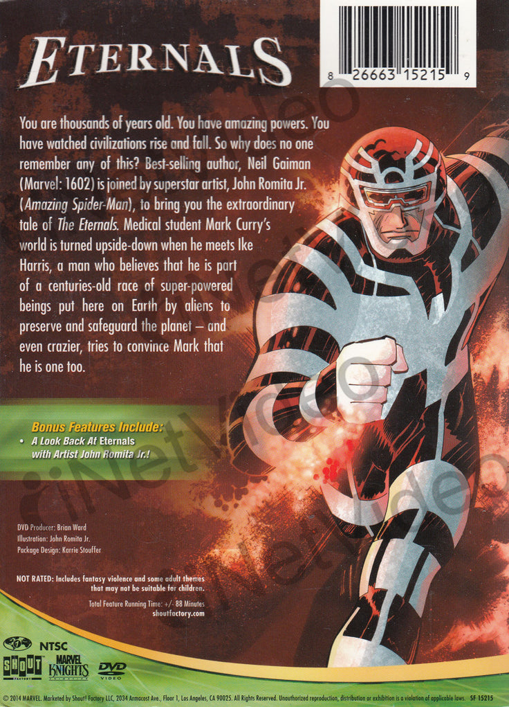 Eternals (Marvel Knights Animation) on DVD Movie