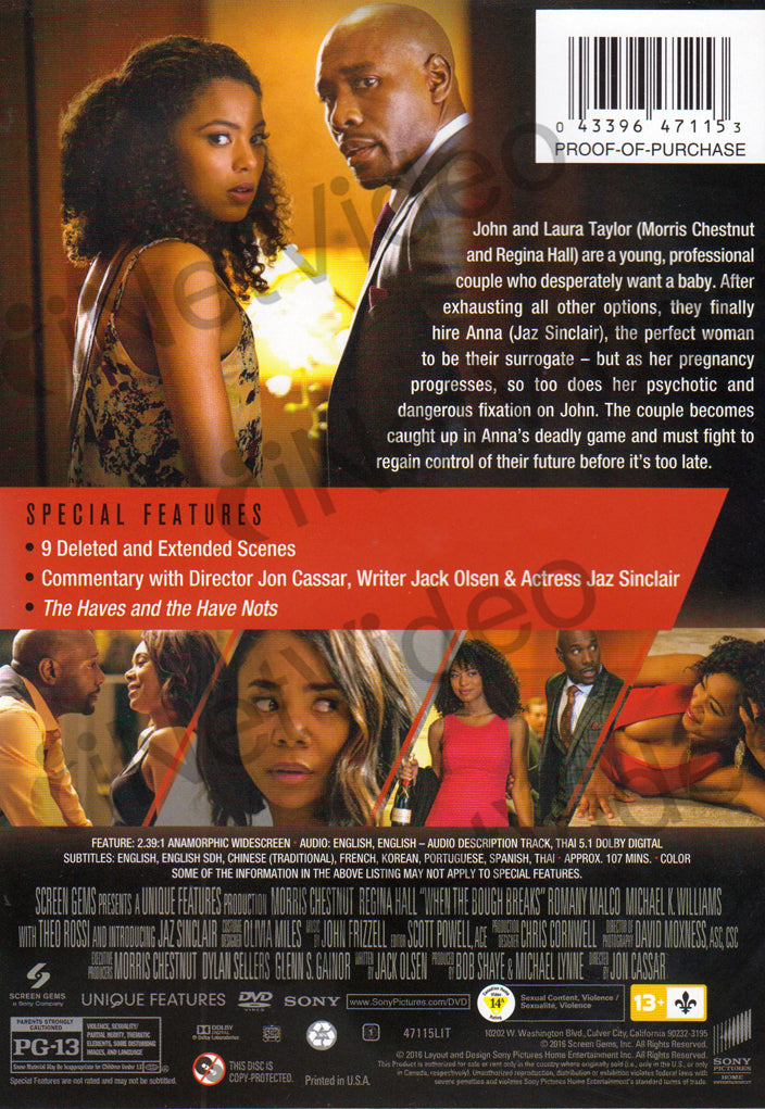 When The Bough Breaks On Dvd Movie 6071