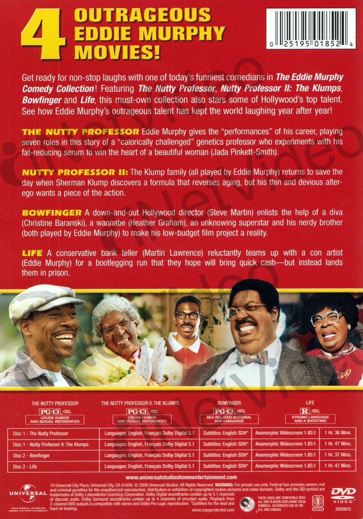 The Eddie Murphy Comedy Collection (Keepcase) on DVD Movie