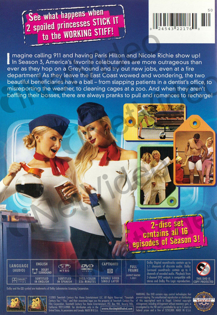 The Simple Life - Season 3 - Interns on DVD Movie