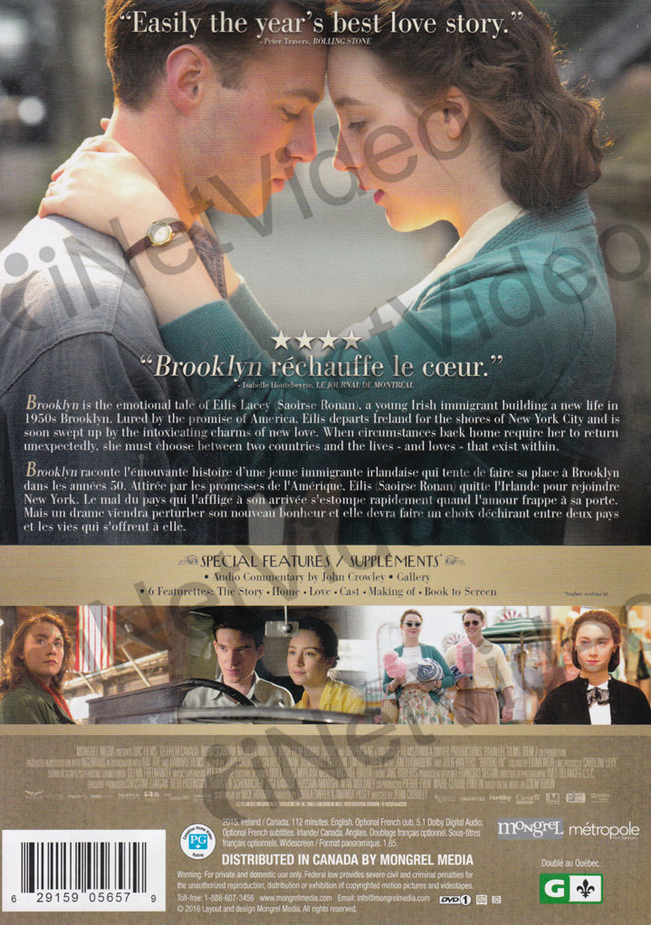 Brooklyn (BIlingual) on DVD Movie
