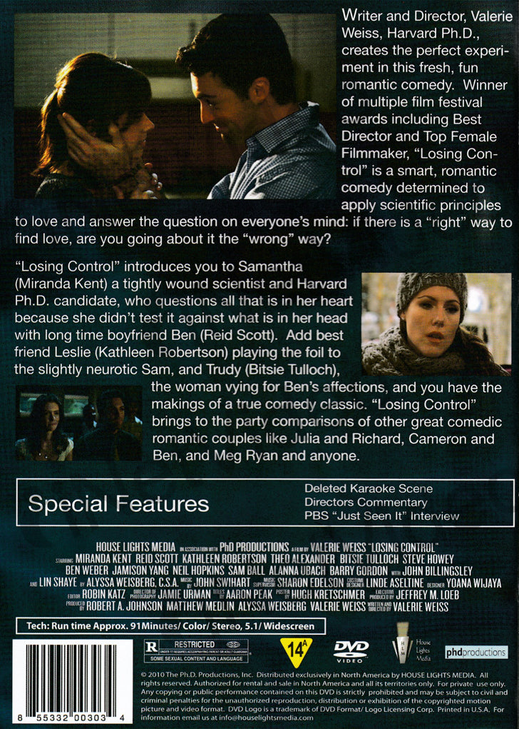 Losing Control on DVD Movie