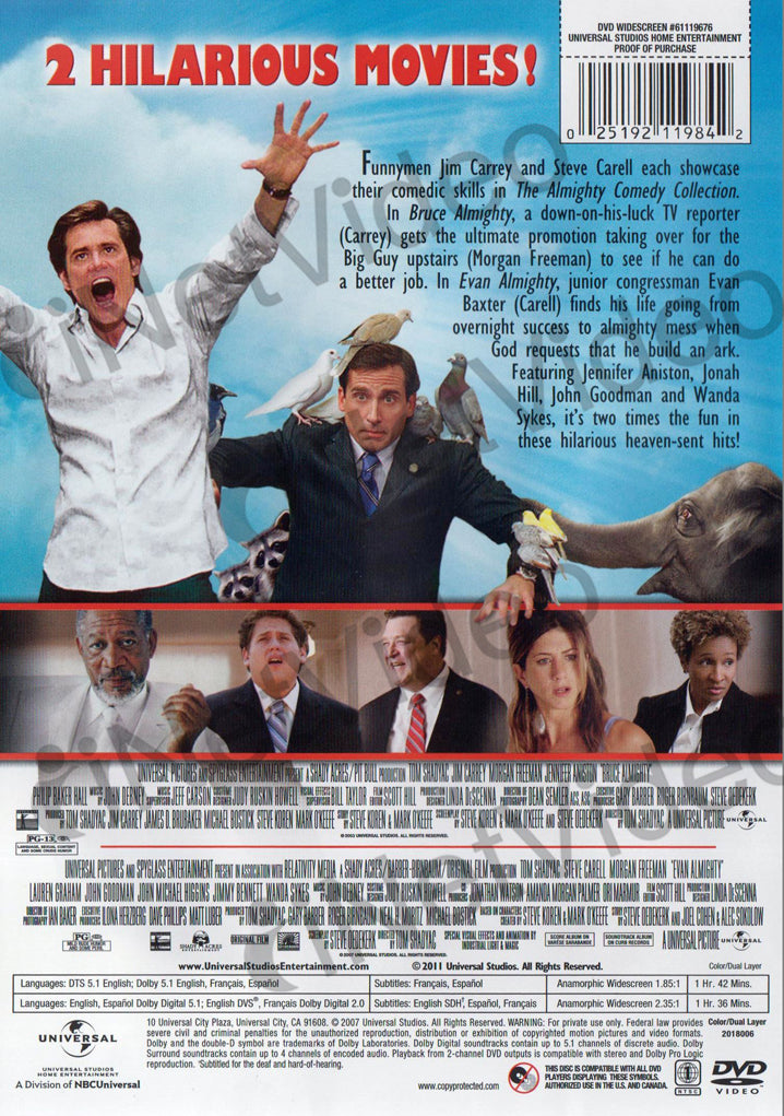 The Almighty Comedy Collection (Bruce / Evan) on DVD Movie