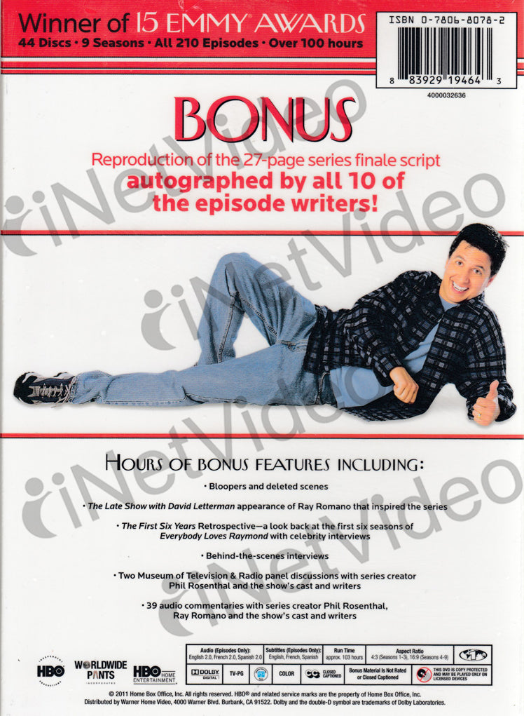 Everybody Loves Raymond (The Complete Series) (Boxset) on DVD Movie