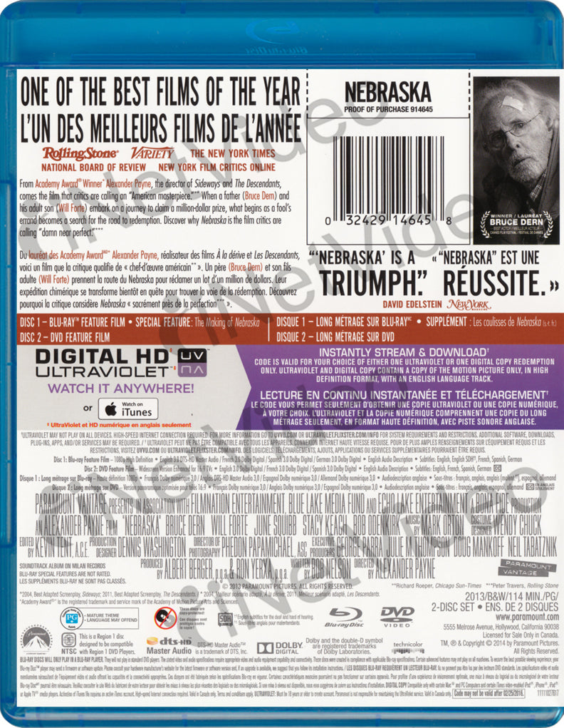 Nebraska Movie Dvd Cover