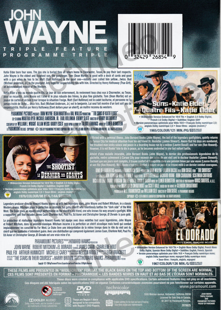 The Sons Of Katie Elder Dvd