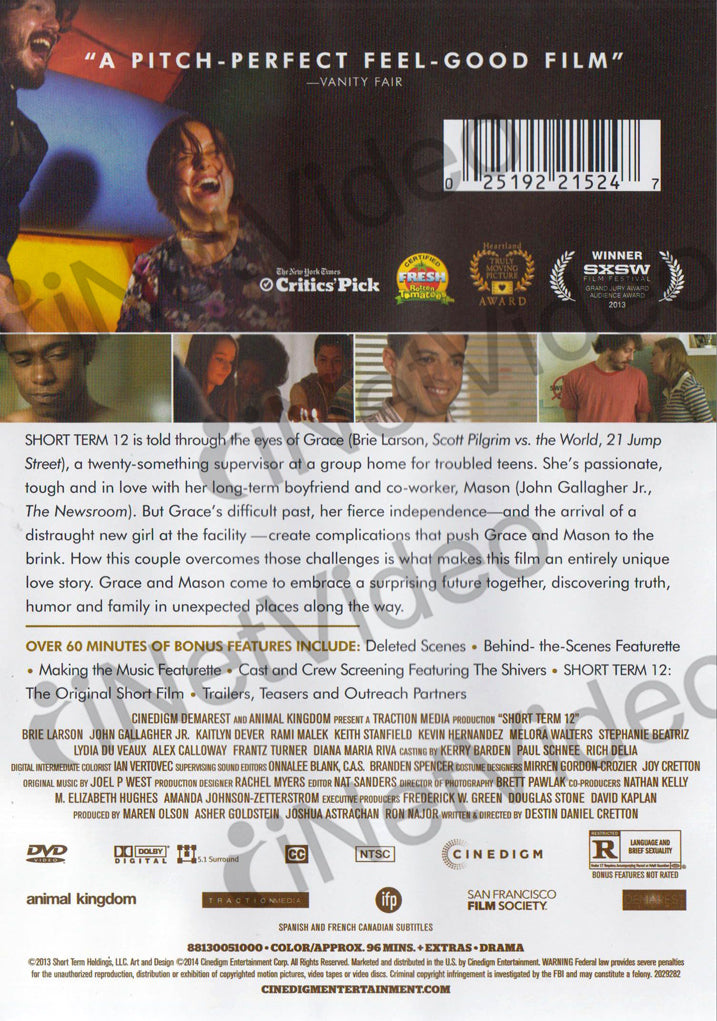 Short Term 12 on DVD Movie