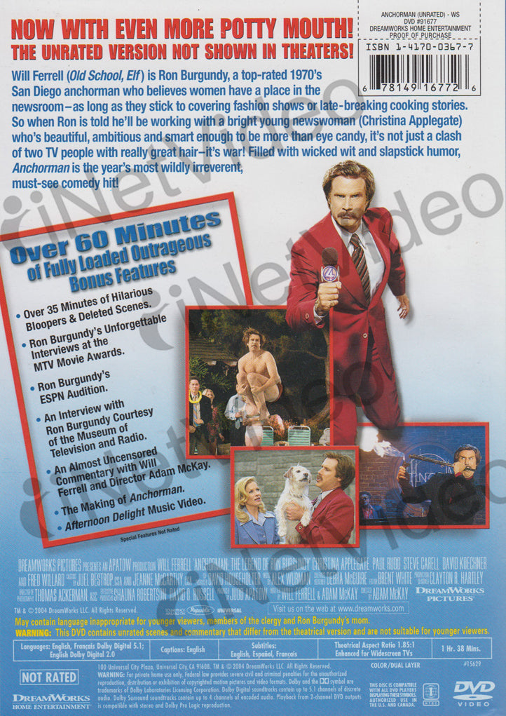 Anchorman Dvd Cover