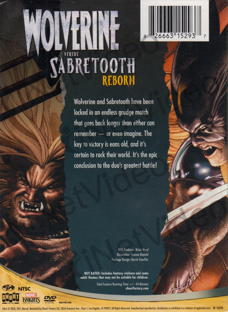 Wolverine Versus Sabretooth: Reborn (Marvel Knights) on DVD Movie