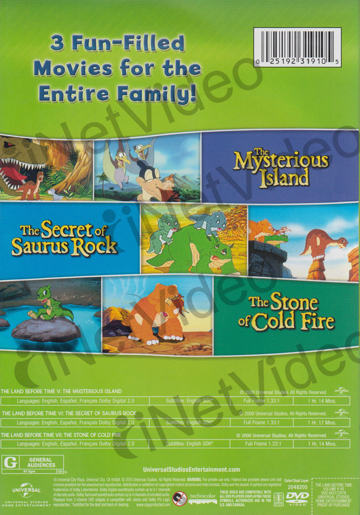 The Land Before Time Vi The Secret Of Saurus Rock Vhs