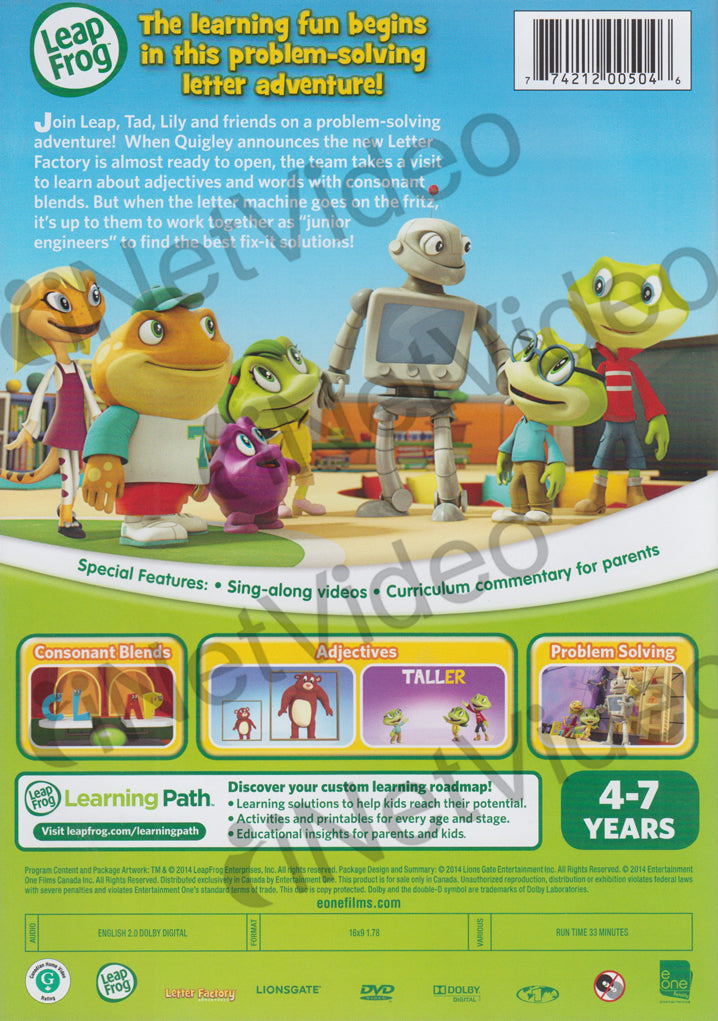 Leapfrog Letter Factory Adventures - The Letter Machine Rescue Team on ...