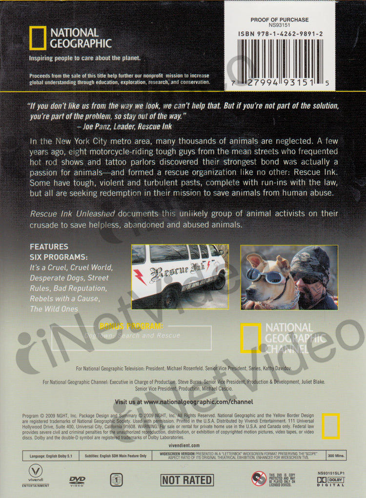 Rescue Ink Unleashed - Season 1 (National Geographic) (Boxset) on DVD Movie