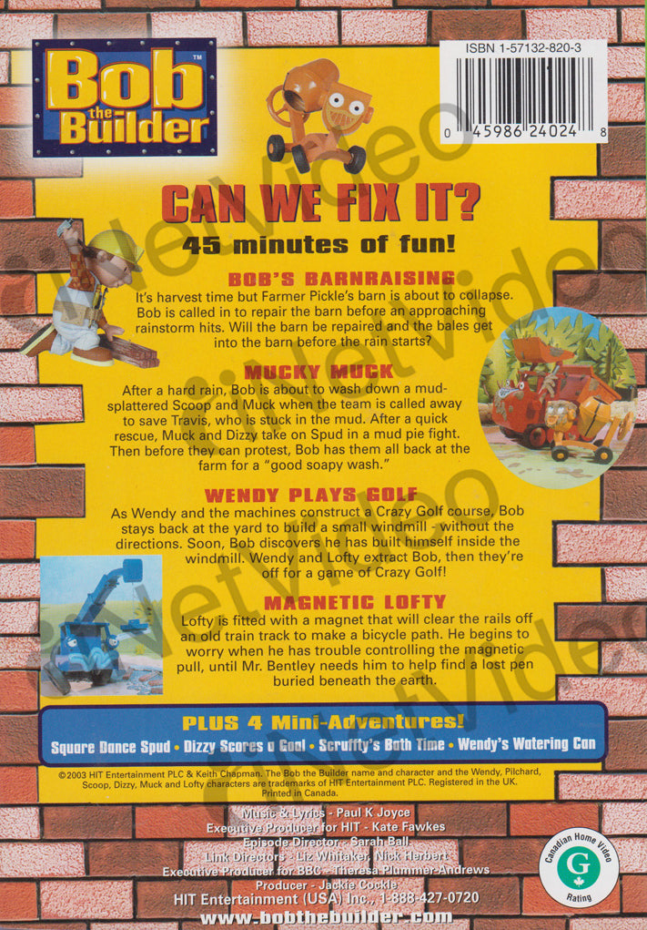 Bob The Builder Can We Fix It