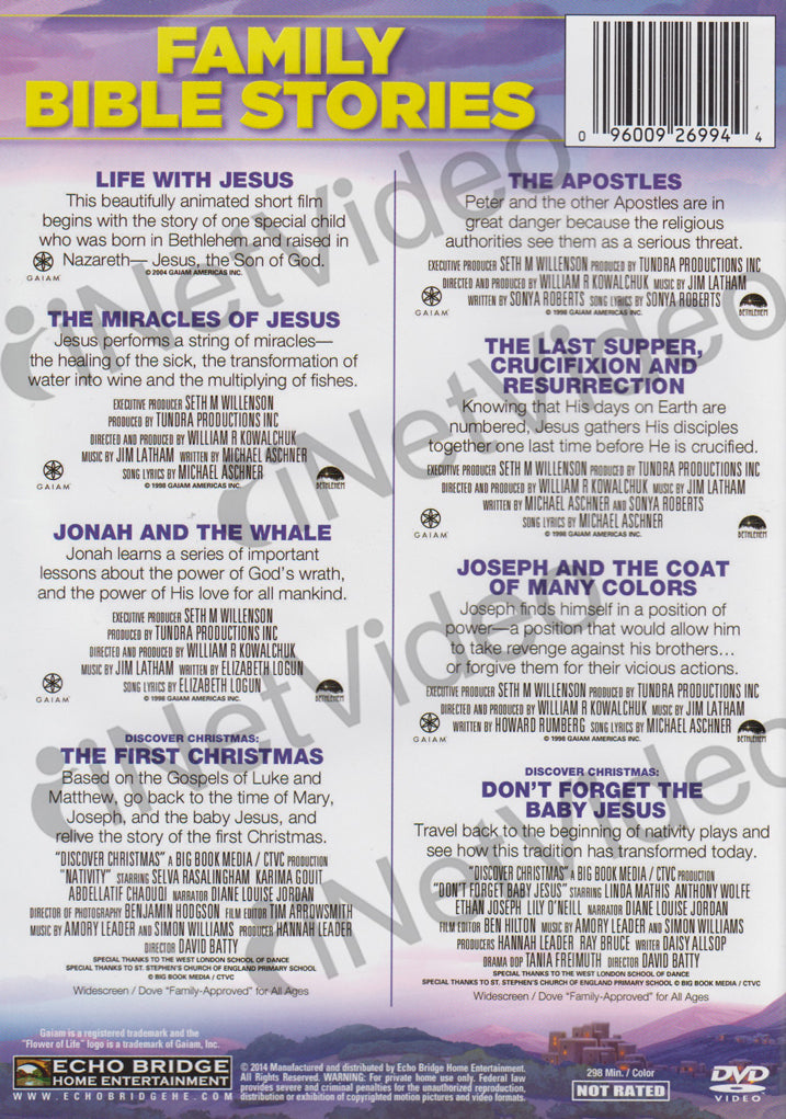 8 Movies - Family Bible Stories (Life With Jesus / First Christmas ...