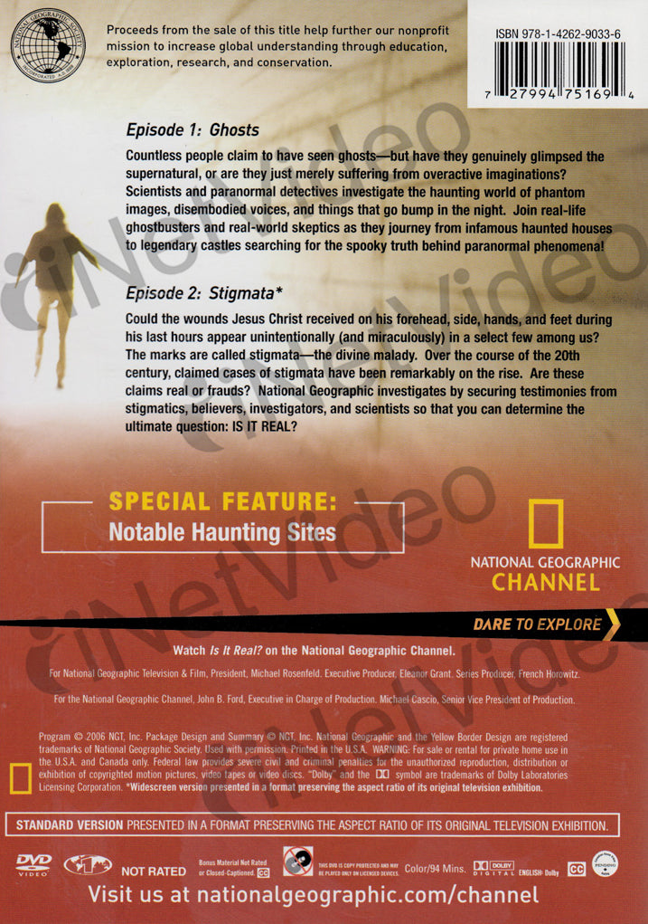 National Geographic - Is It Real : Supernatural (Contains 2-Episodes ...