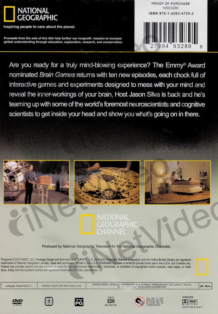 Brain Games - Season 5 (National Geographic) on DVD Movie