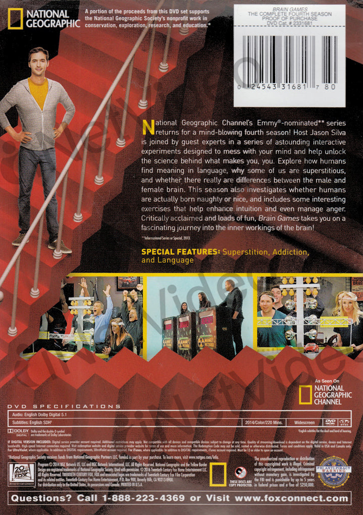 Brain Games - Season 4 (National Geographic) on DVD Movie