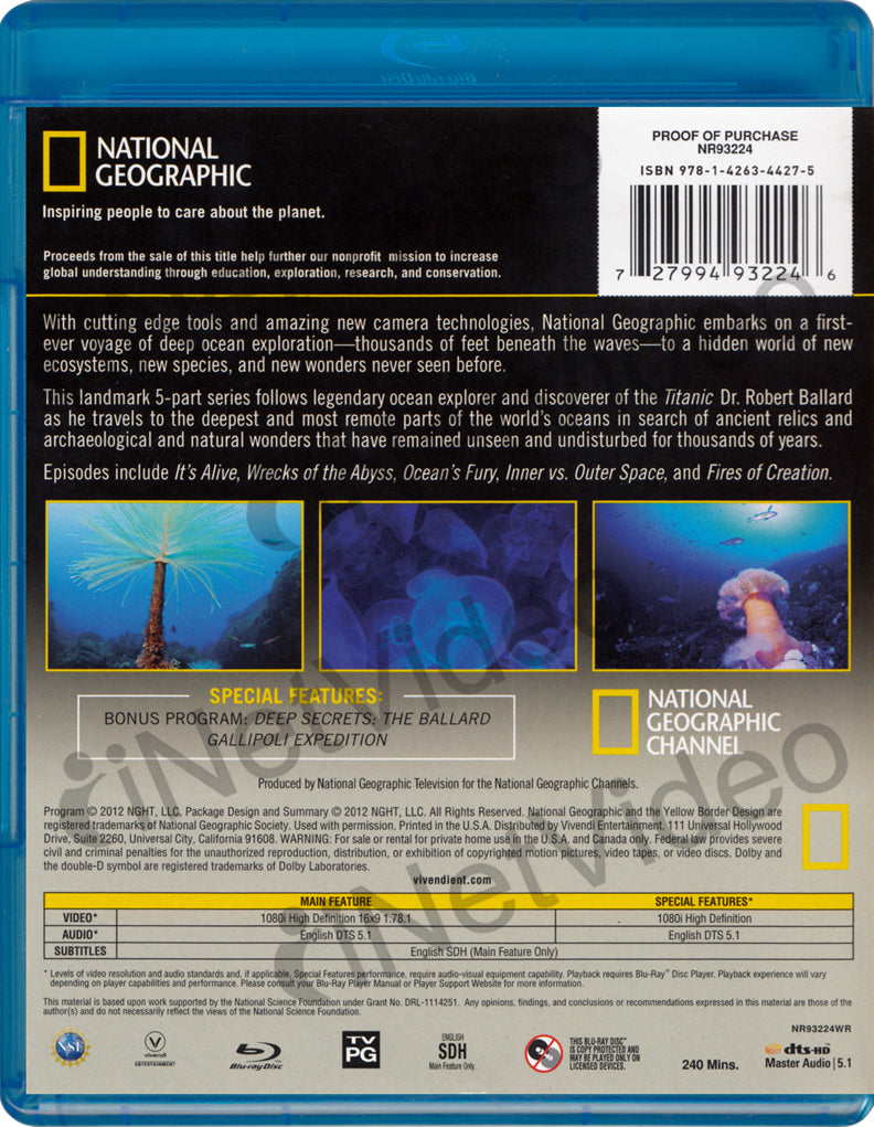 Alien Deep With Bob Ballard (National Geographic) (Blu-ray) on BLU-RAY ...