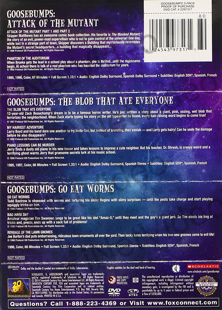 Goosebumps Go Eat Worms Dvd
