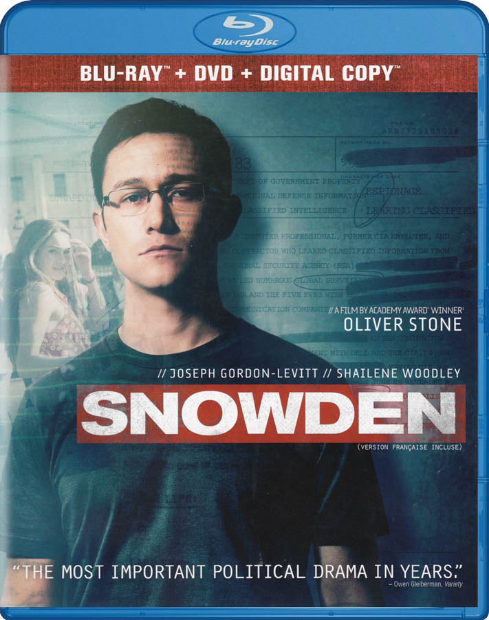 Snowden (Blu-ray / DVD / Digital Copy) (Blu-ray) (Bilingual) on BLU-RAY ...