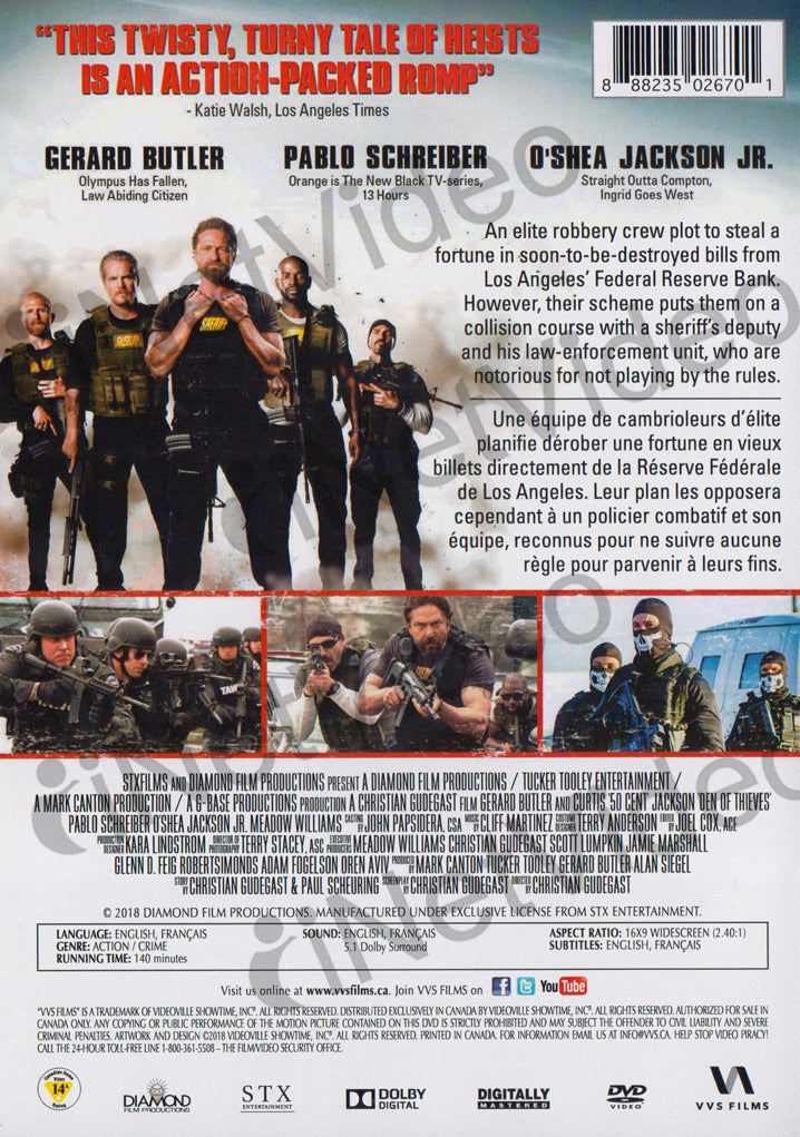 Den of Thieves (Bilingual) on DVD Movie