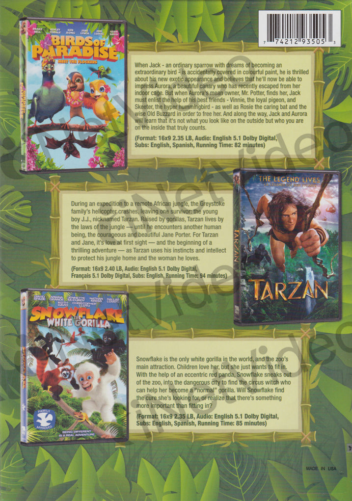 Birds Of Paradise / Tarzan / Snowflake: The White Gorilla (Boxset) on ...