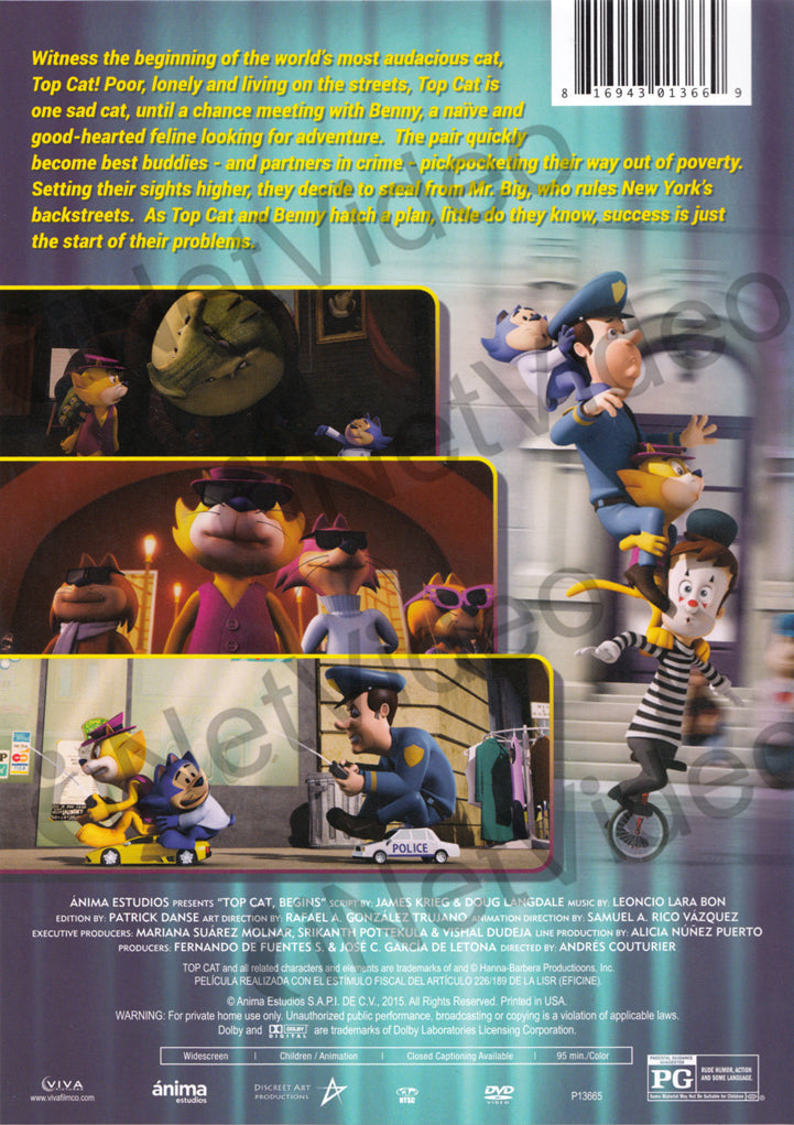 Top Cat The Movie Dvd
