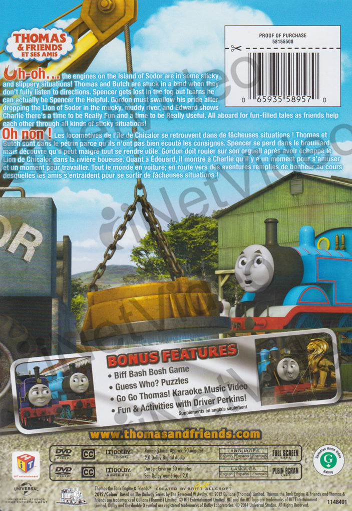 Thomas & Friends: Sticky Situations (Bilingual) on DVD Movie