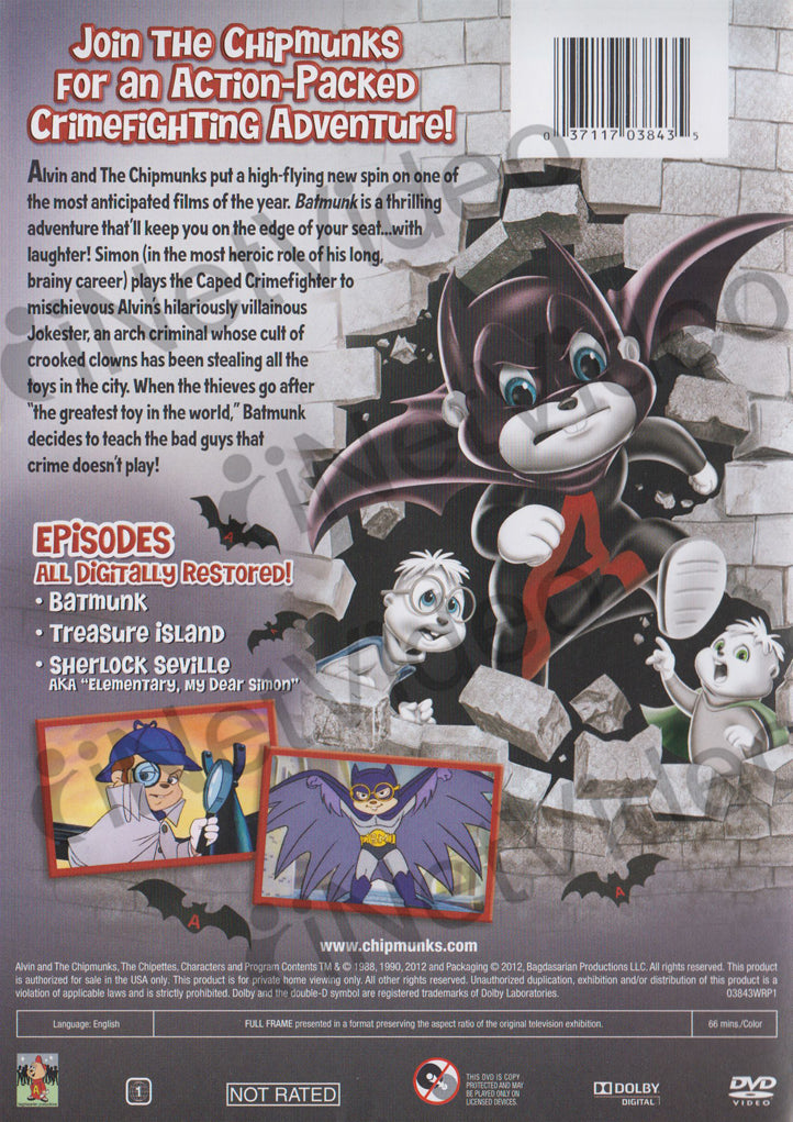 Alvin And The Chipmunks -BATMUNK on DVD Movie