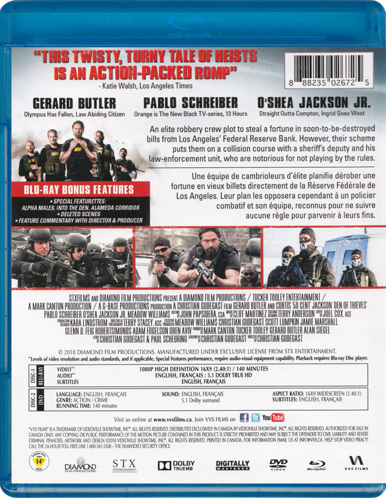 Den Of Thieves (Blu-ray) (Bilingual) on BLU-RAY Movie