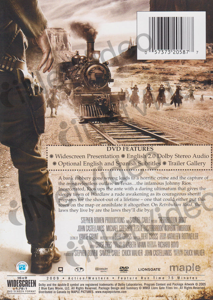 Retribution Road on DVD Movie