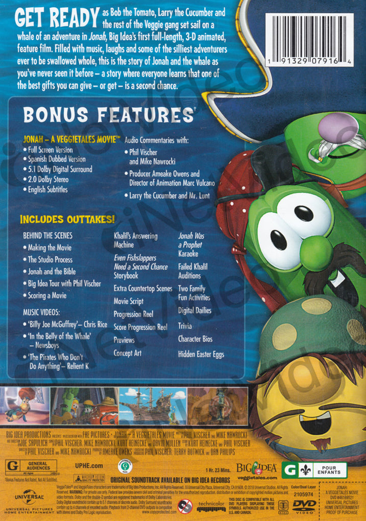 Jonah A Veggietales Movie Dvd Menu