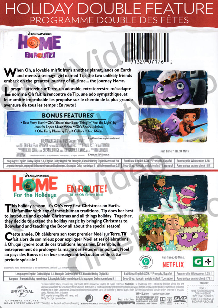 Home / Home - For the Holidays (Holiday Double Feature) (Bilingual) on ...