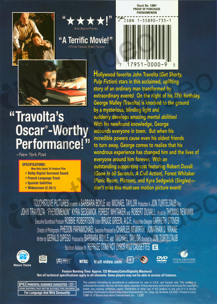 Phenomenon John Travolta