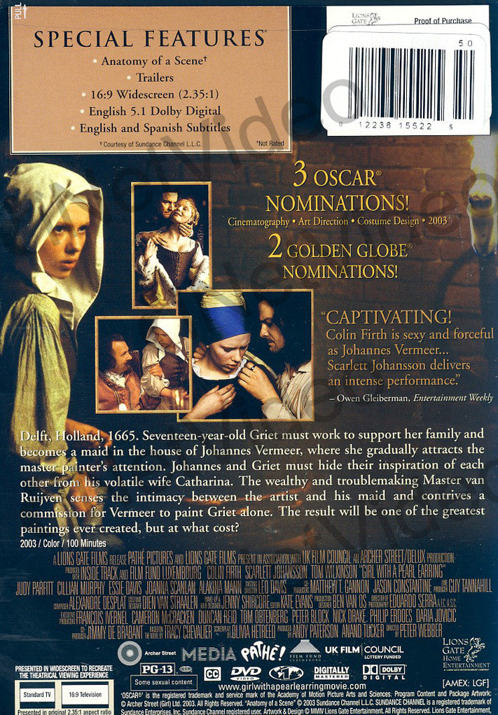 Girl With A Pearl Earring Movie Poster