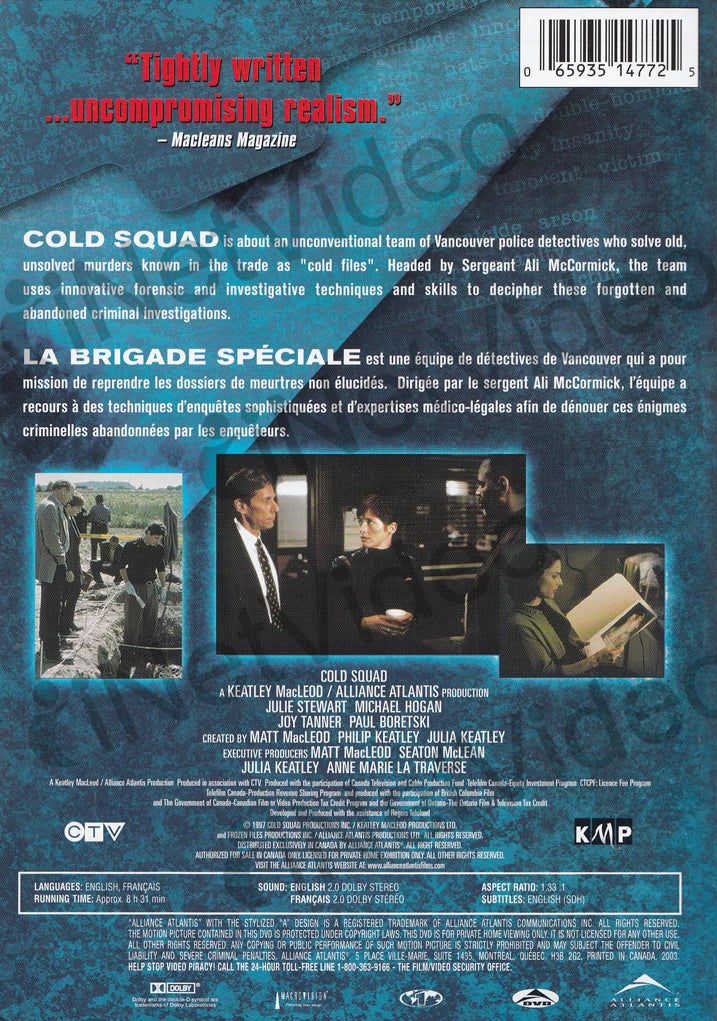 Cold Squad - The Complete Season 1 (Boxset) on DVD Movie