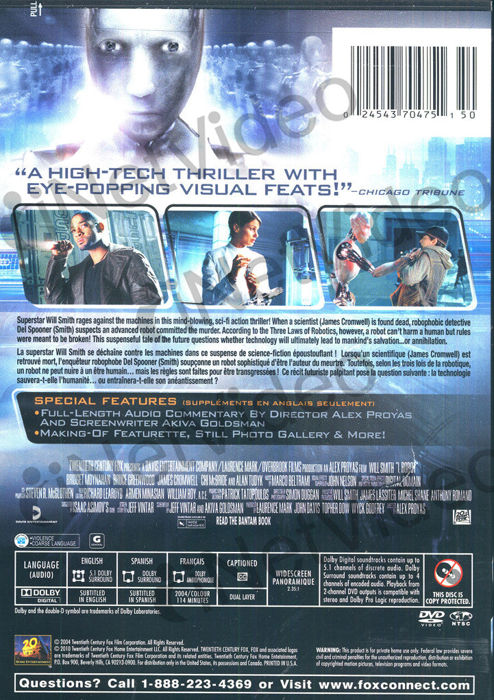 Irobot Dvd Widescreen
