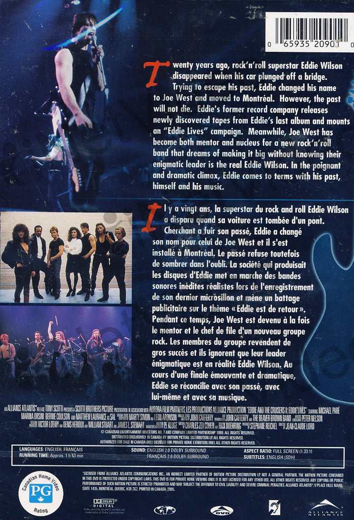 Eddie And The Cruisers Dvd