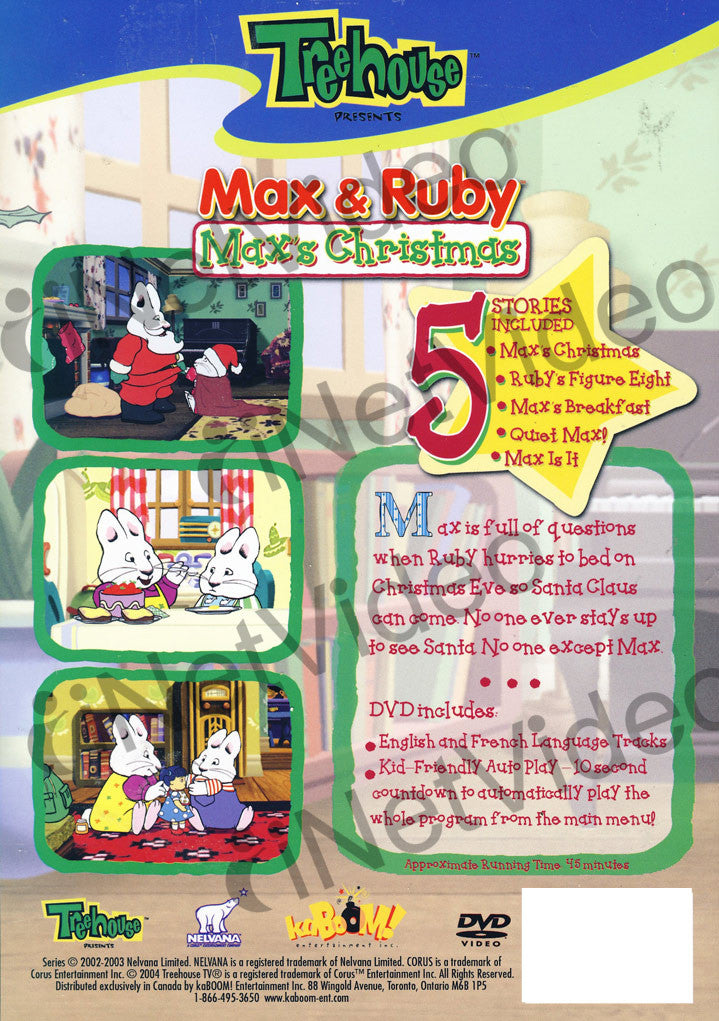 Max and Ruby - Max's Christmas on DVD Movie